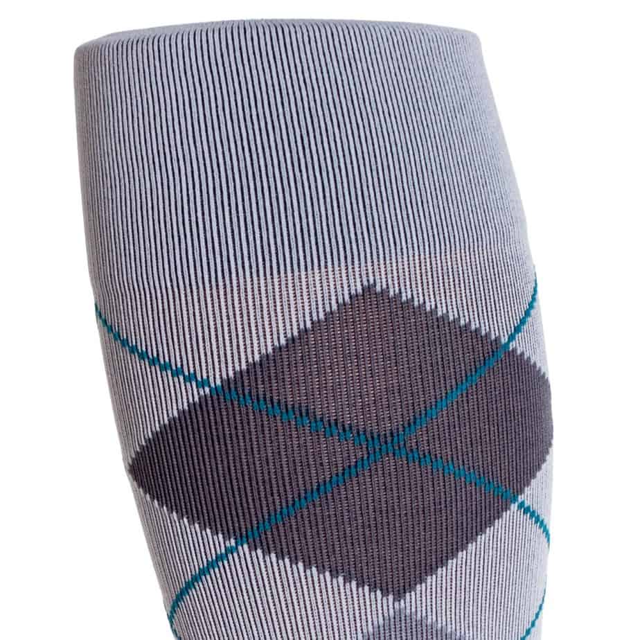 Rejuva Argyle Compression Socks - smoke | Gerould's Healthcare Center